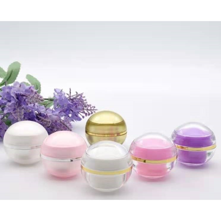 Jual POT KRIM KOSMETIK AKRILIK BULAT 5GR MEWAH Indonesia|Shopee Indonesia