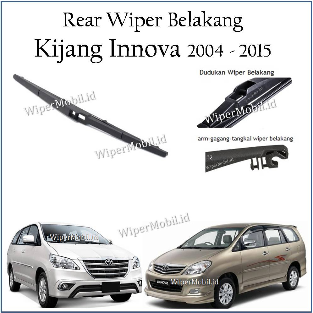 Jual Wiper Belakang Toyota INNOVA 2005 2006 2007 2008 2009 2010 2011 ...