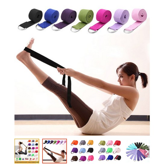 Jual Tali Yoga Gym Fitness Olahraga Senam Lantai Rope Belt Strap 1.5 ...