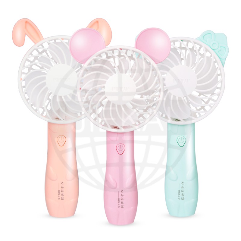 Jual Kipas Angin Mini / mini fan Karakter / kipas angin mini LED / fan ...