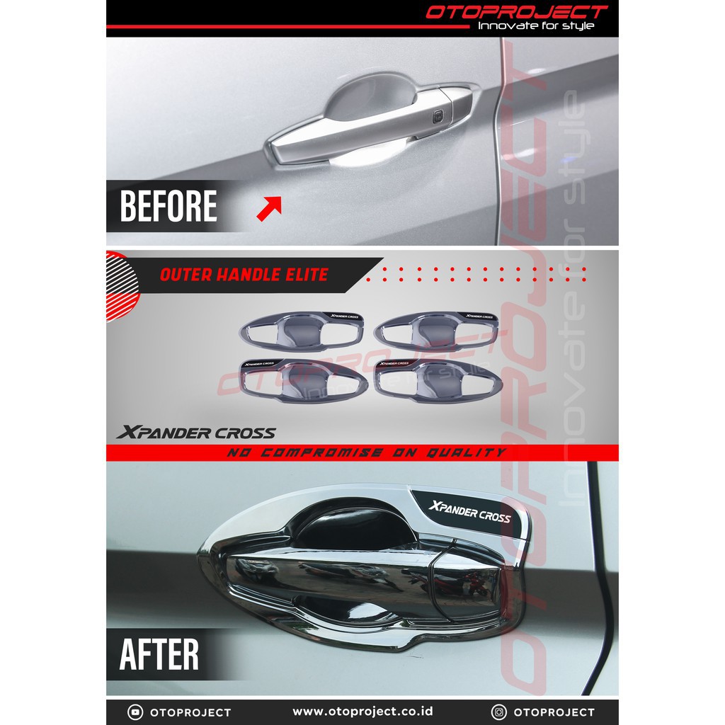 Jual OTOPROJECT OUTER HANDLE ELITE CHROME MITSUBISHI XPANDER CROSS | Shopee Indonesia