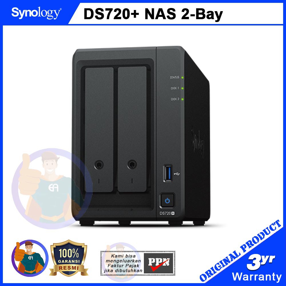 Jual SYNOLOGY DS720+ NAS 2 BAY | Shopee Indonesia