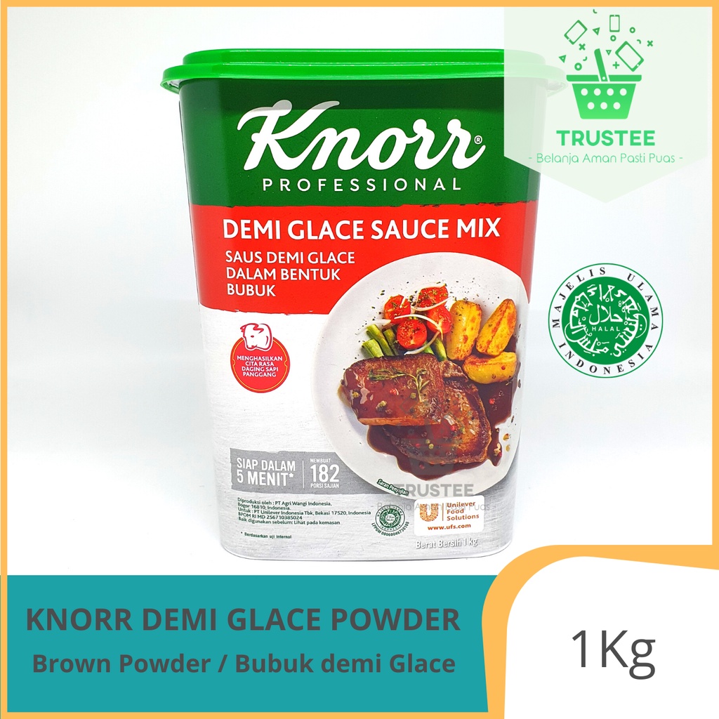 Jual KNORR DEMI GLACE SAUCE MIX / BROWN SAUCE MIX / SAUS STEAK TUB 1KG | Shopee Indonesia