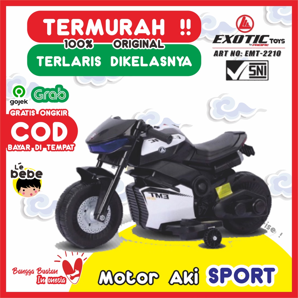 Jual Sepeda Motor Aki Mobil Aki Anak EXOTIC MOTOR TYPE 2210 AKI Baterai ...