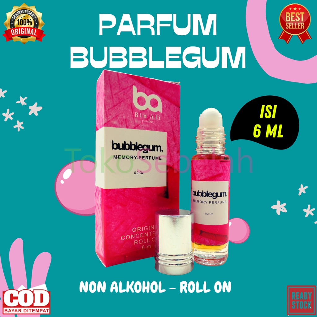 Jual Parfum BUBBLE GUM 6ml Roll On Bin Ali Original - PARFUM BUBBLE GUM NON ALKOHOL - PARFUM ...