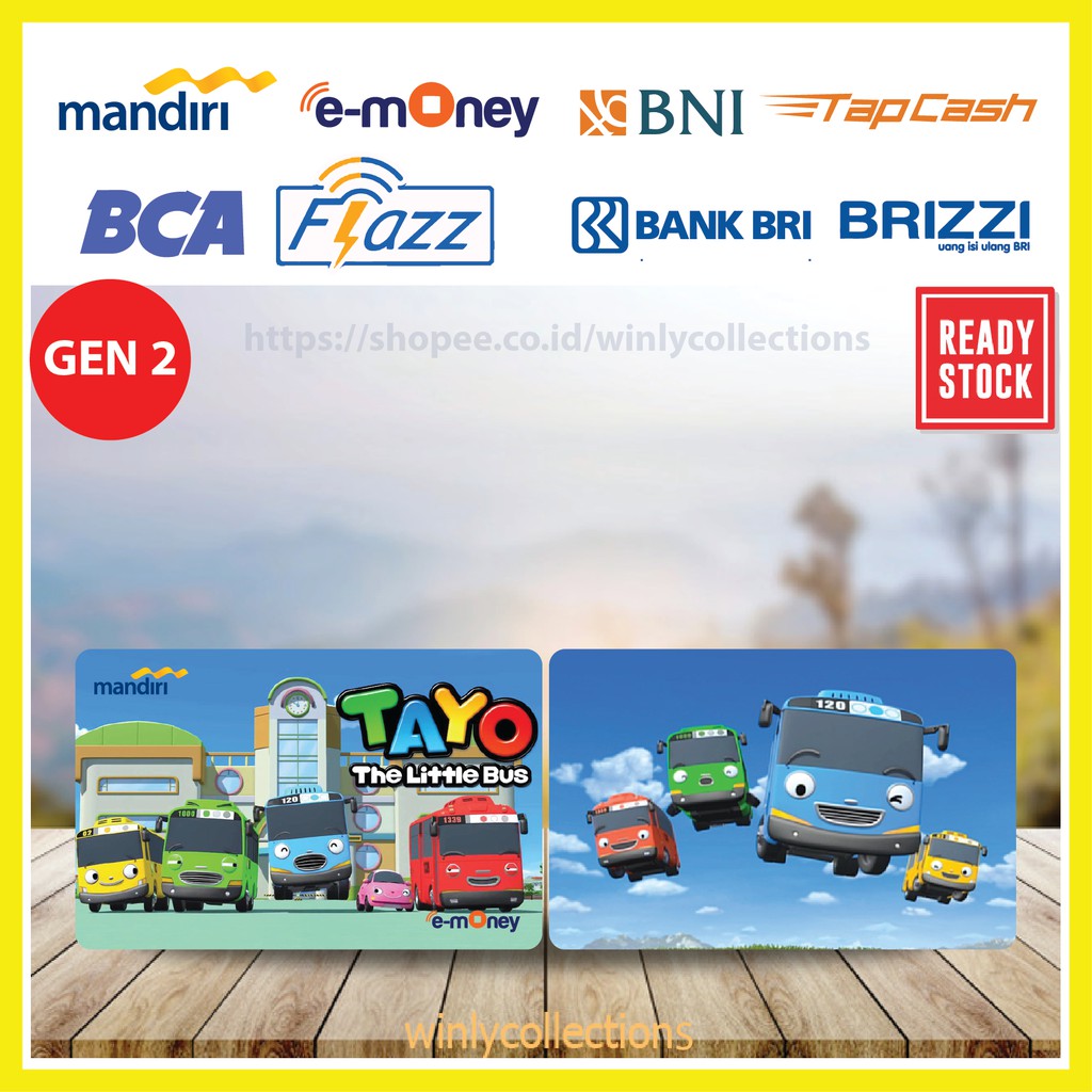 Jual KARTU EMONEY E TOLL ANIME TAYO THE LITTLE BUS E MONEY ETOLL ...
