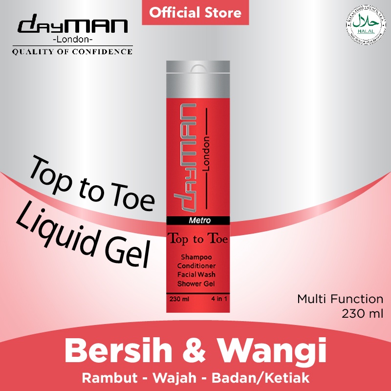 Jual Dayman London Top To Toe Metro 6in1 230 mL Murah - Shower Gel ...