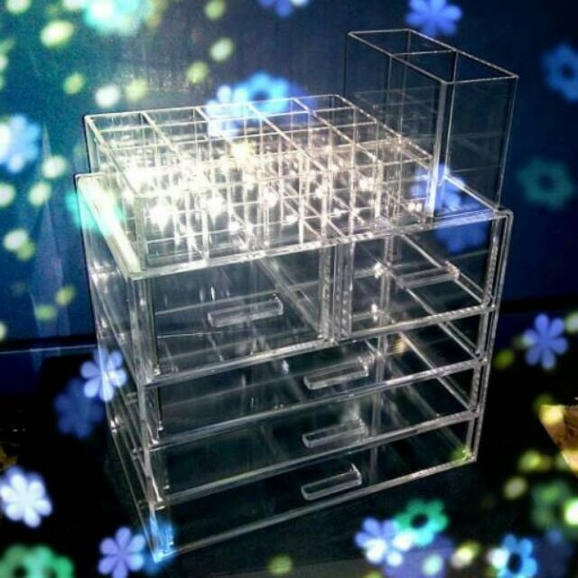 Display Acrylic kosmetik ,akrilik tempat make up KSP2 | Shopee Indonesia