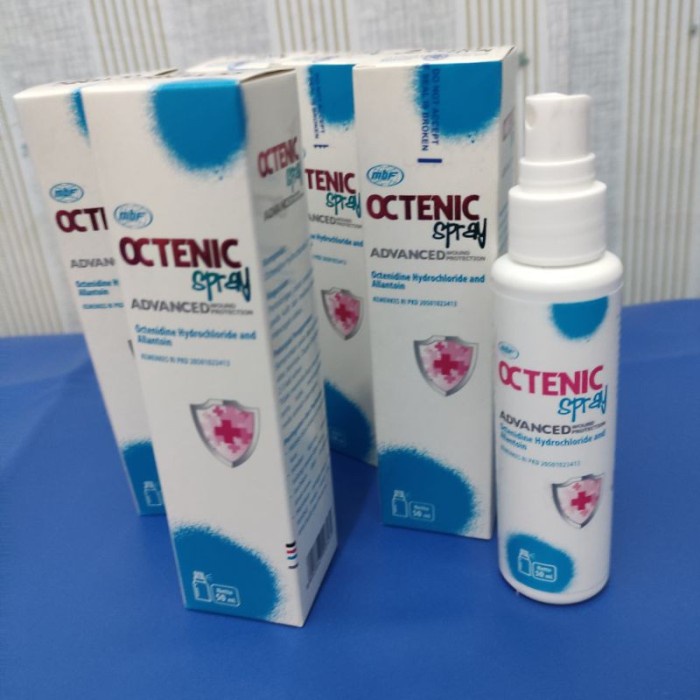 Jual Octenic Spray 50ml perawatan luka/ luka diabetes/ luka bakar/luka ...