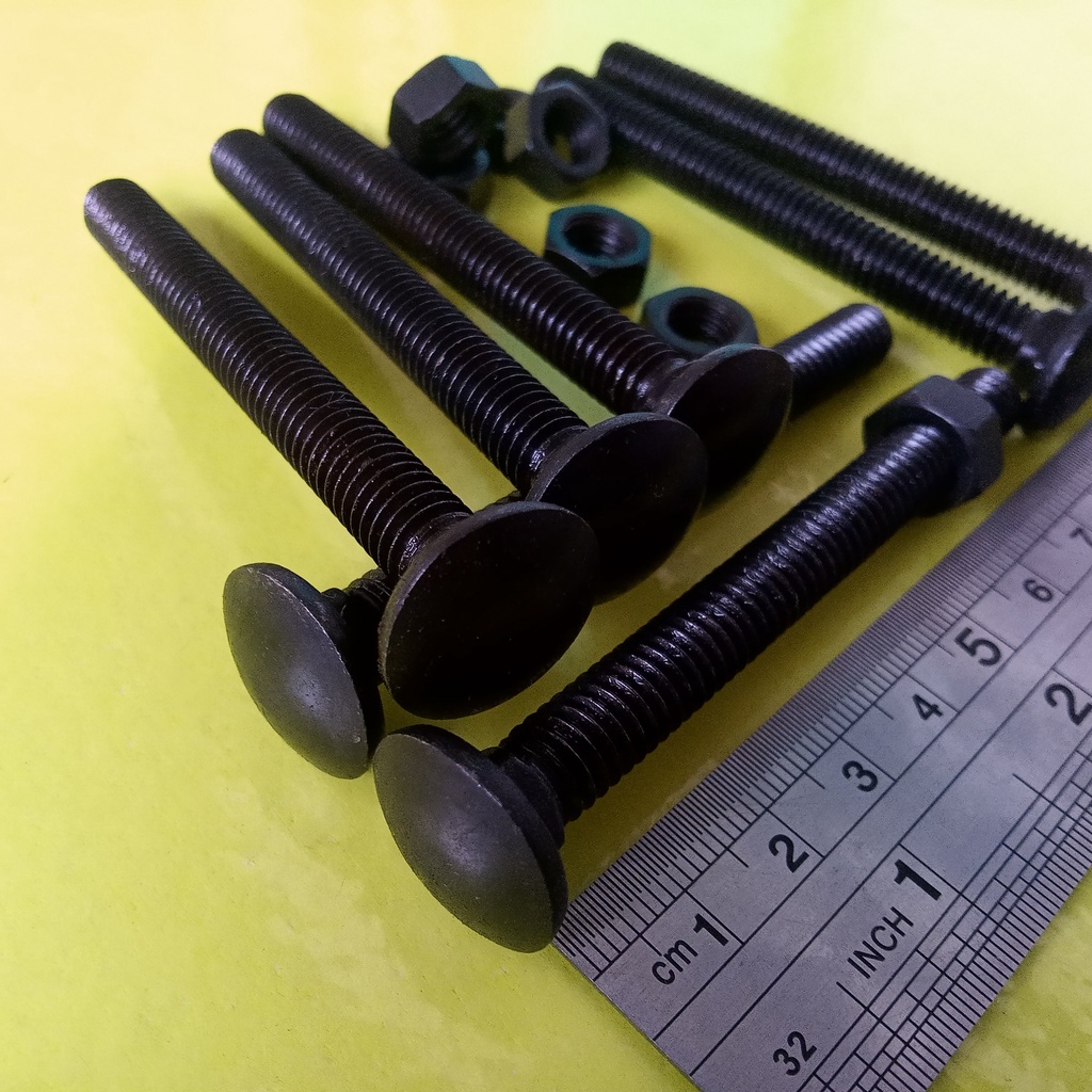 Jual BAUT MUR CB 5/16 x 3" INCHI / BAUT M8 PANJANG 7.5CM / BAUT 13 ...