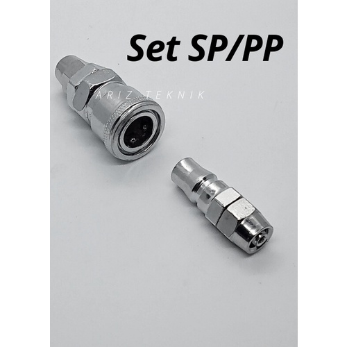 Jual Sambungan Selang Angin Kompresor Set SP PP20 Adapter Quick Coupler ...