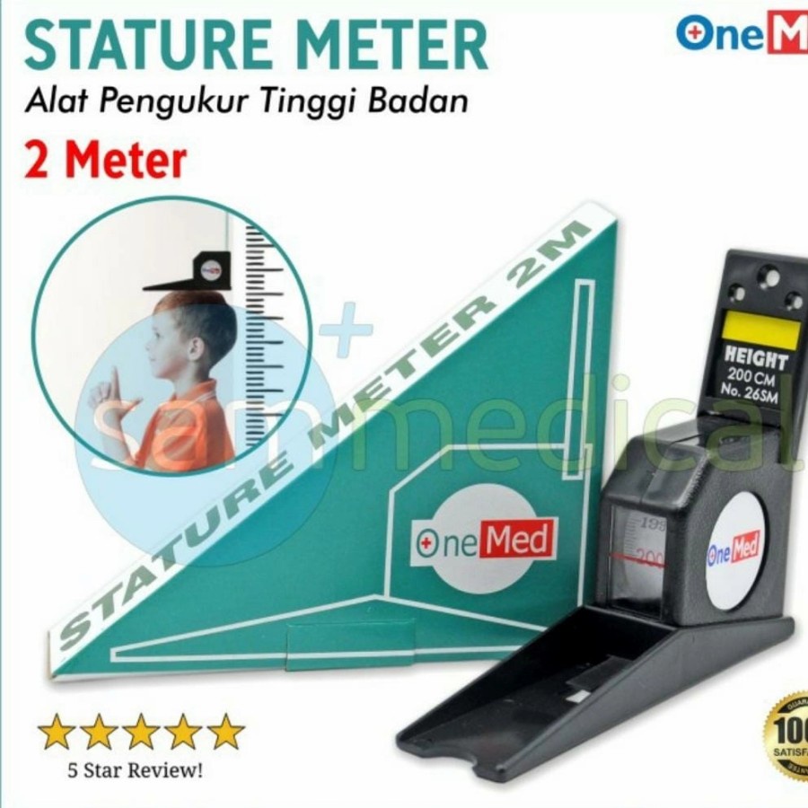 Jual Stature Meter 2 Meter Alat Pengukur Tinggi Badan ONEMED 2M ...
