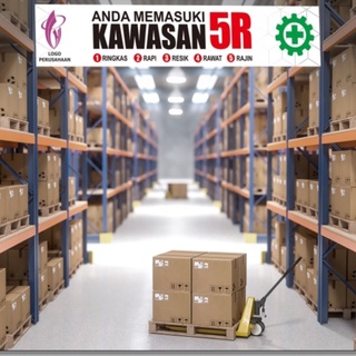 Jual Spanduk Banner K3 Safety ANDA MEMASUKI KAWASAN 5R - GRATIS LOGO ...