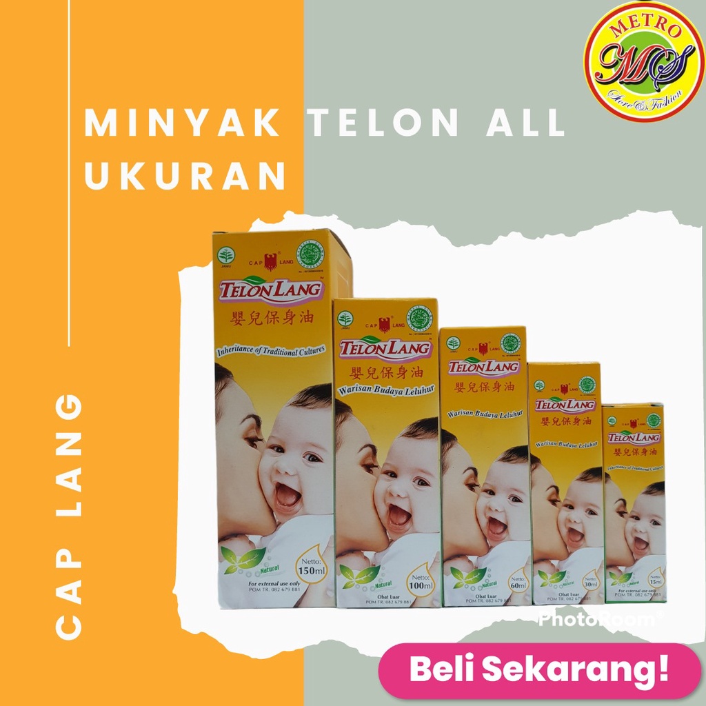 Jual MINYAK TELON LANG CAP LANG 15ML, 30ML, 60ML, 100ML, 150ML | Shopee Indonesia