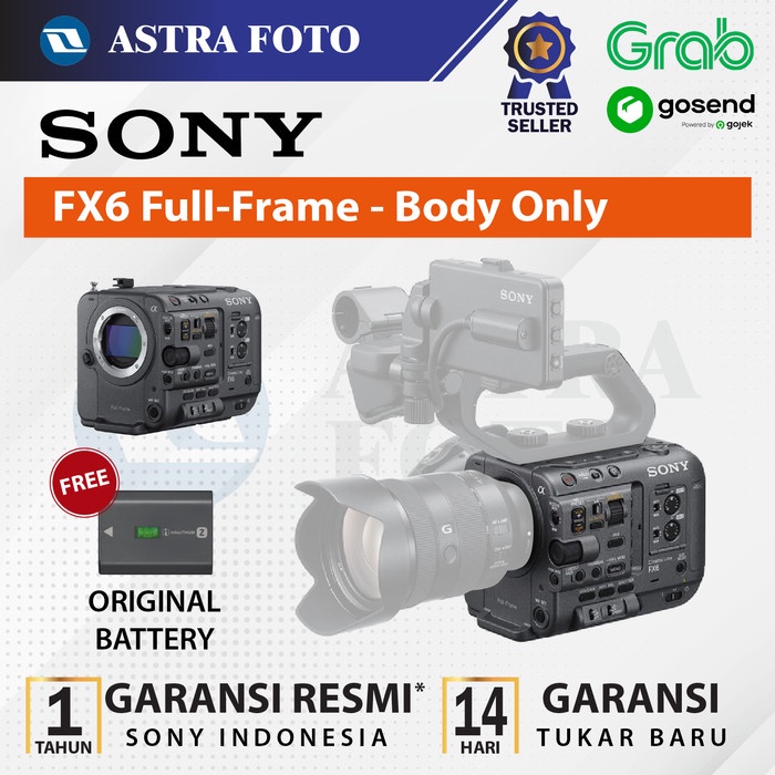 Jual Sony FX6 Full-Frame Cinema Camera (Body Only) - Garansi Resmi Sony | Shopee Indonesia