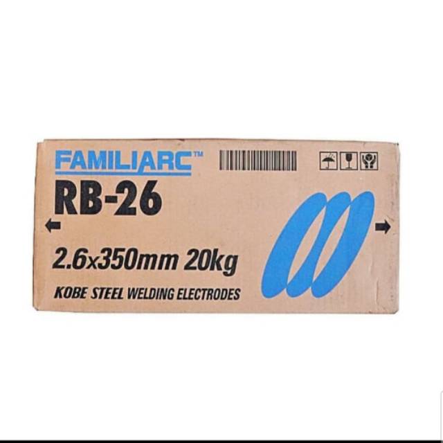 Jual Bijian Kawat Las 2,6mm Listrik Welding Electrodes Pakan Las Kobe RB26 dia 2.6mm Harga Per ...