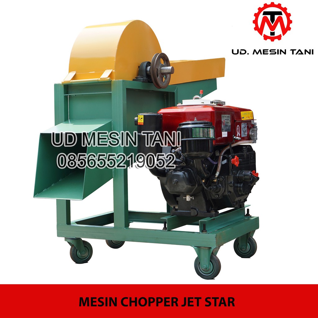 Mesin Chopper Rumput Jet Star Type B Pakai Mesin Penggerak Disel Solar ...