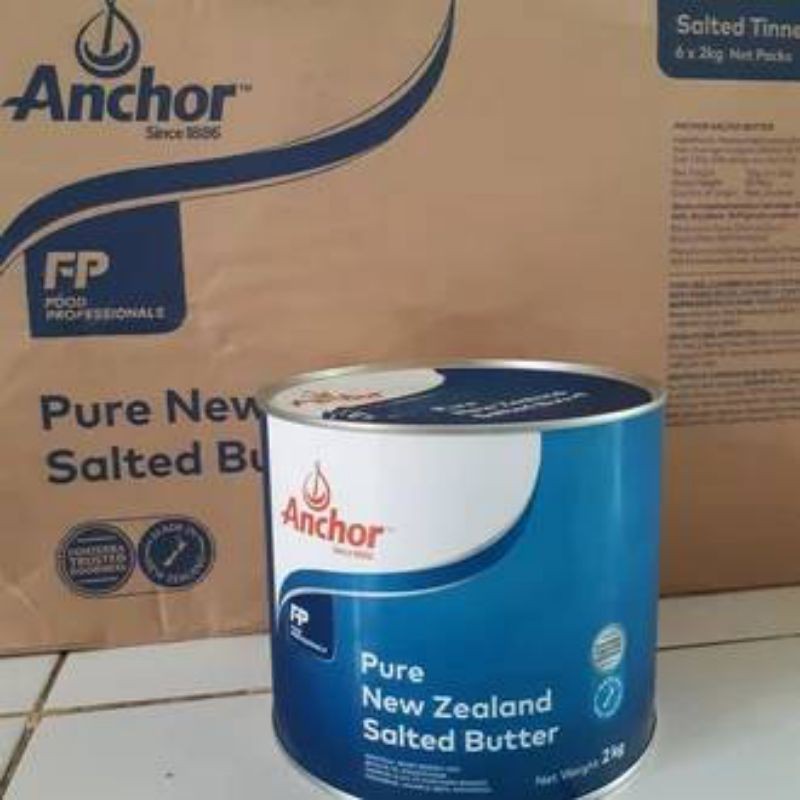 Jual Anchor Pure Butter / Golden Fern 2kg Salted Butter | Shopee Indonesia