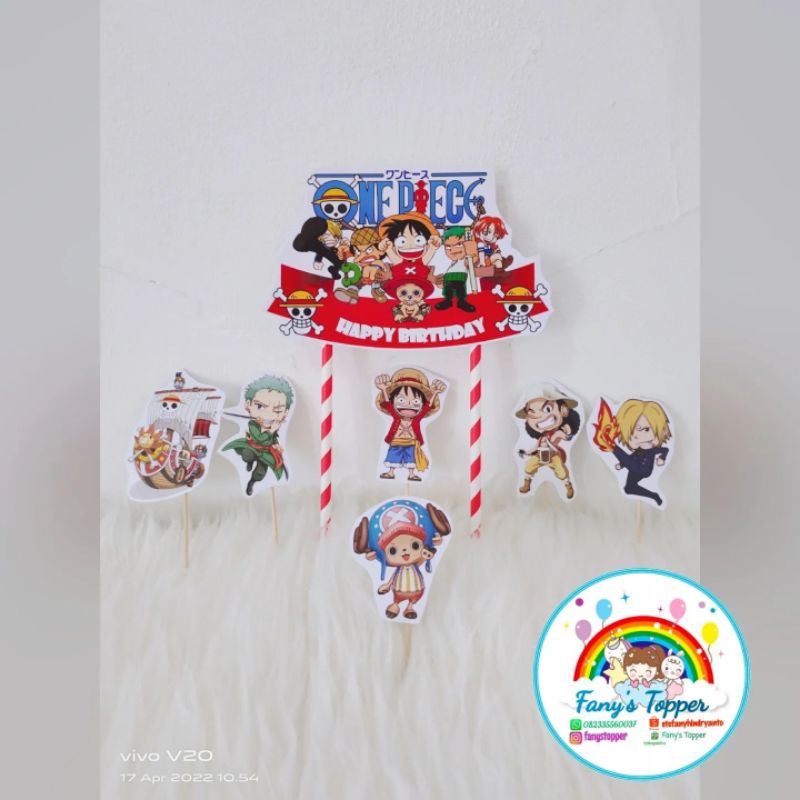 Jual Topper One Piece Topper Anime topper ulang tahun topper happy ...