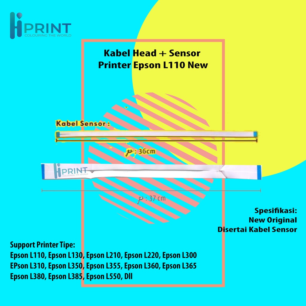 Jual Kabel Flexible Head + Sensor Epson L110 L210 L300 L350 L360 Kabel ...