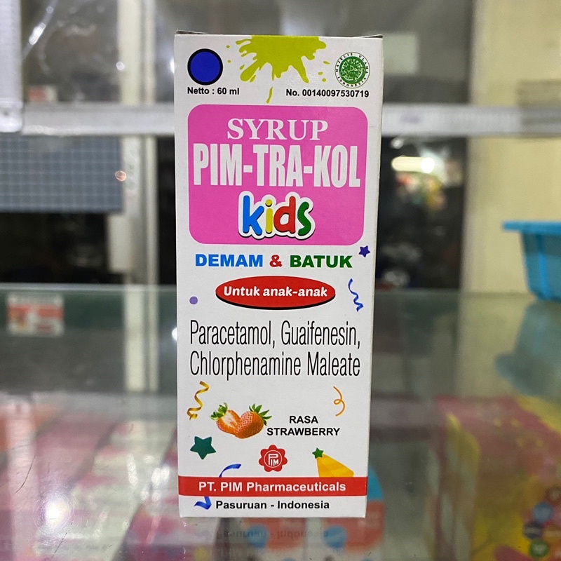 Jual Pimtrakol kids rasa strawberry 60ml | Shopee Indonesia