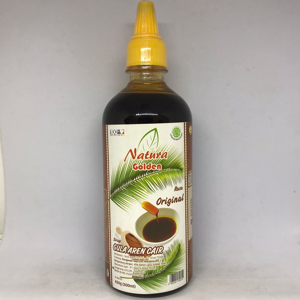 Jual Gula Aren Cair Natura Golden/ Gula Aren/ Sirup Gula Aren 500ml ...