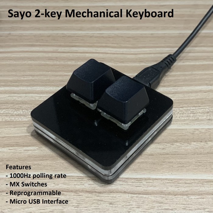 Jual osu 2-key Mechanical Keyboard MX Switch KB Programmable Sayo O2L ...