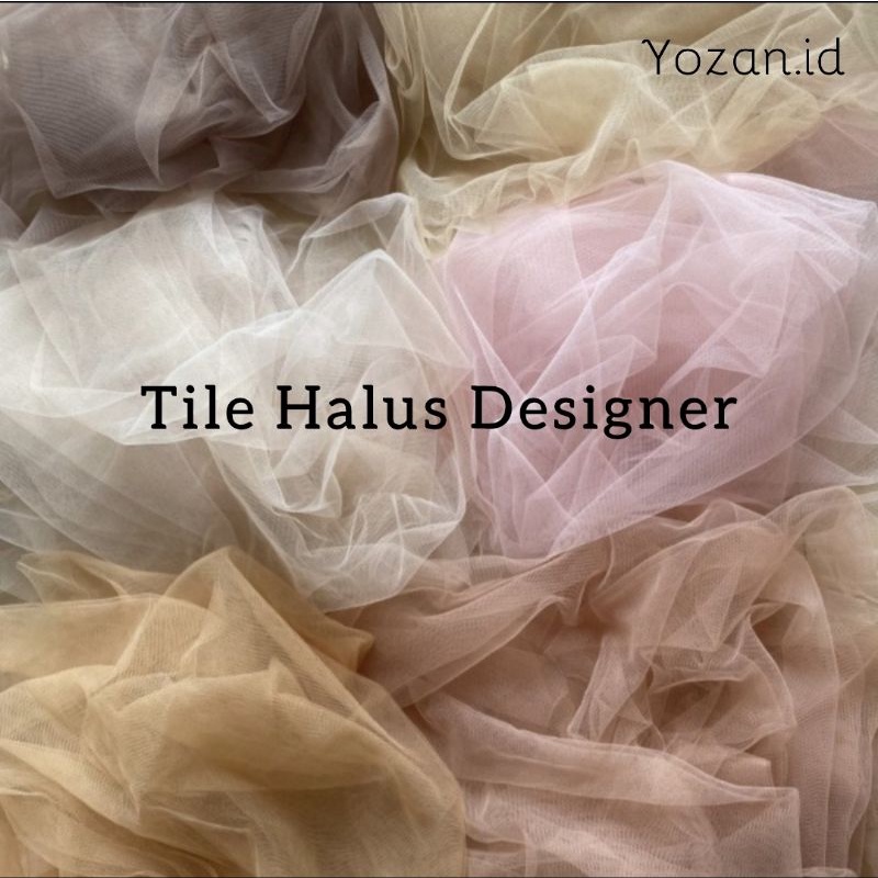 Jual Kain Tile Tulle Halus Designer Polos Premium Quality Lebar 150 cm ...
