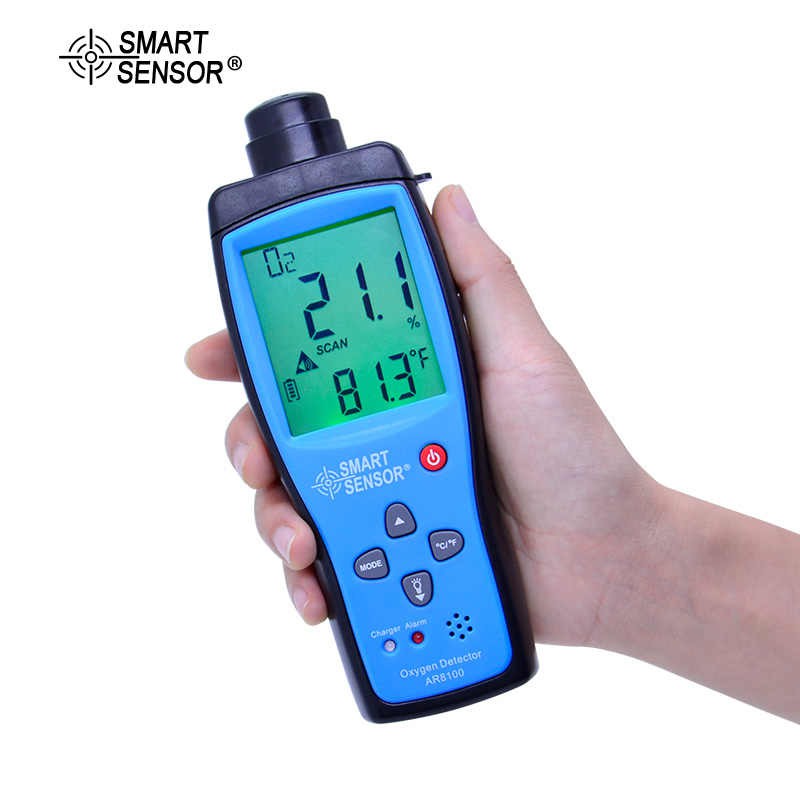 Jual Oksigen Meter Tester O2 Oxygen Detector AR-8100 Digital Smart ...