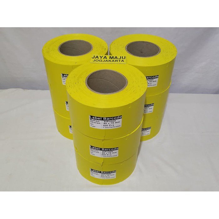 Jual LABEL BARCODE PVC KUNING 80mm x 75mm STANDARD KEMENTRIAN KEHUTANAN ...