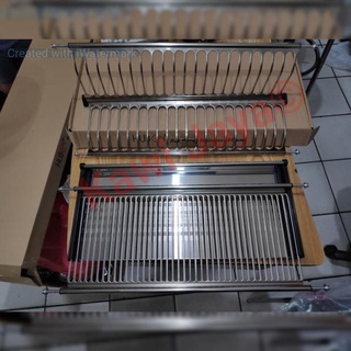 Jual Rak Piring Gantung Huben Lemari Kitchen Set SS Stainless Steel ...