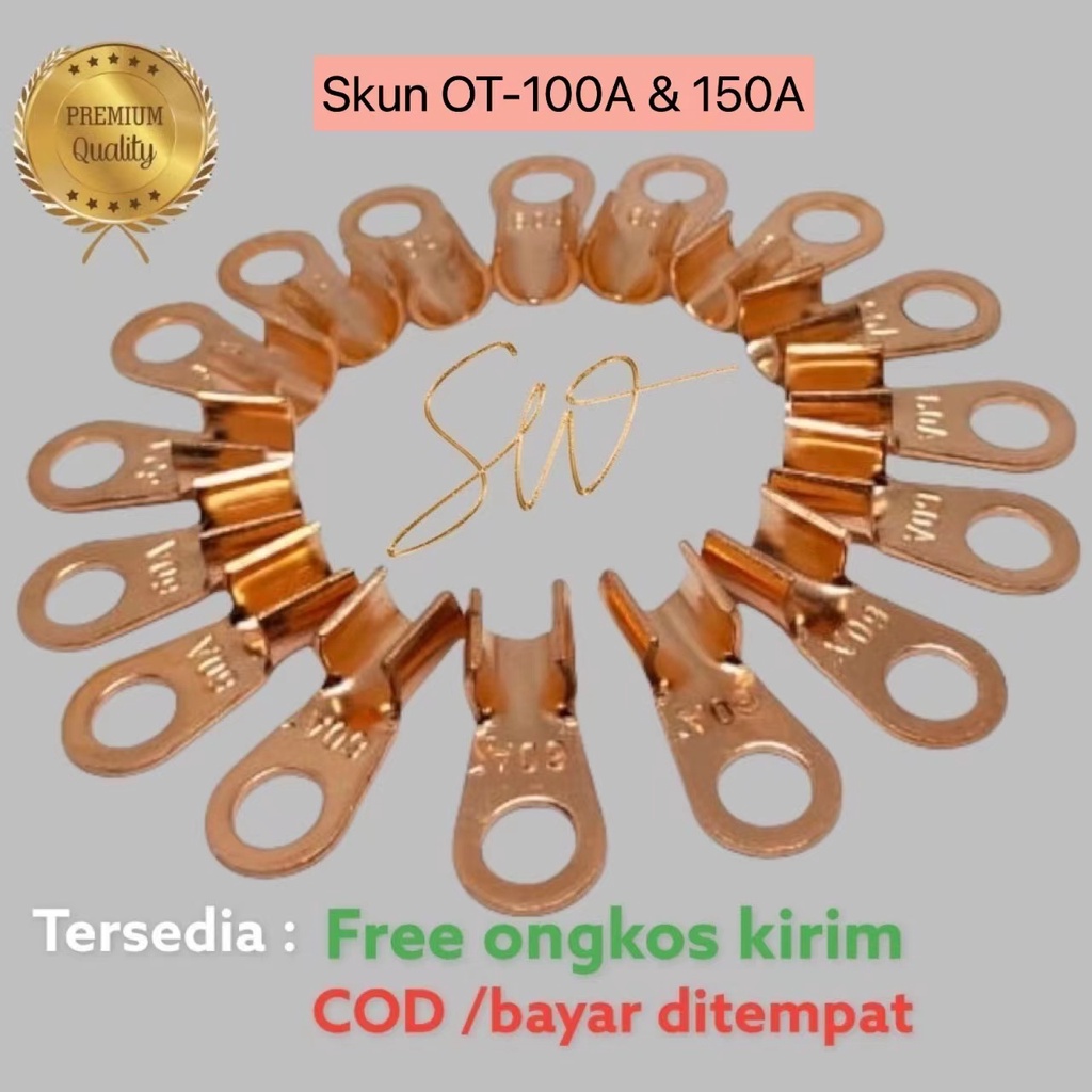 Jual KABEL SKUN RING OT/KABEL SKUN TEMBAGA/KABEL SKUN OT/SKUN BERBAGAI SIZE/SKUN OT 100A DAN ...