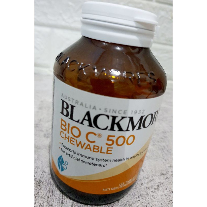 Jual BLACKMORES BIO C 500 CHEWABLE (ISI 125 TABLETS) | Shopee Indonesia