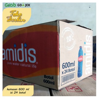 Jual AMIDIS AIR 600 ML ISI 24 BOTOL MINUM DISTILASI | Shopee Indonesia