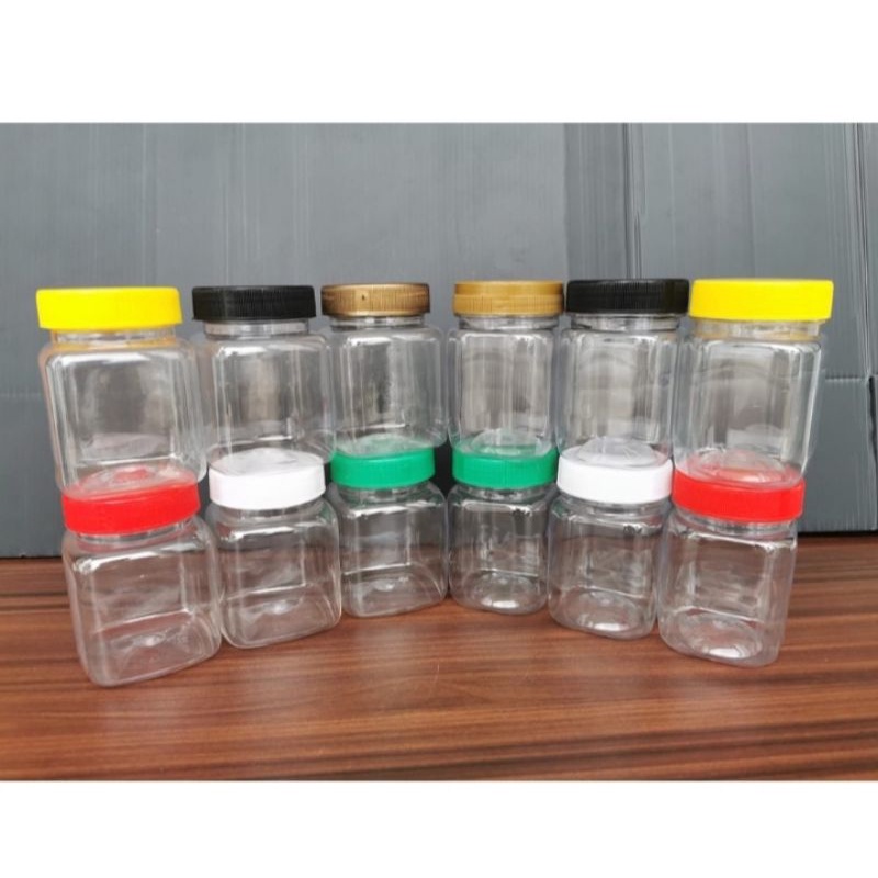 Jual Toples Plasti 200 ml KOTAK / Toples Sambal / Toples Bumbu / Toples ...