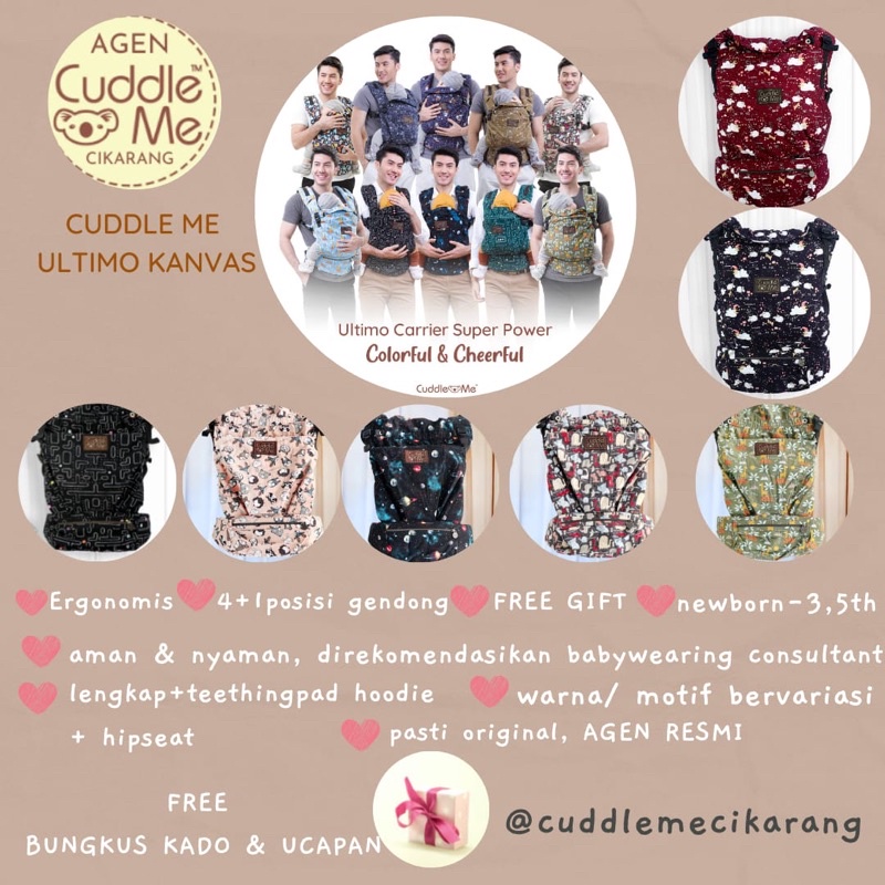 Jual Gendongan cuddleme Ultimo carrier cuddle me include teetpad ...