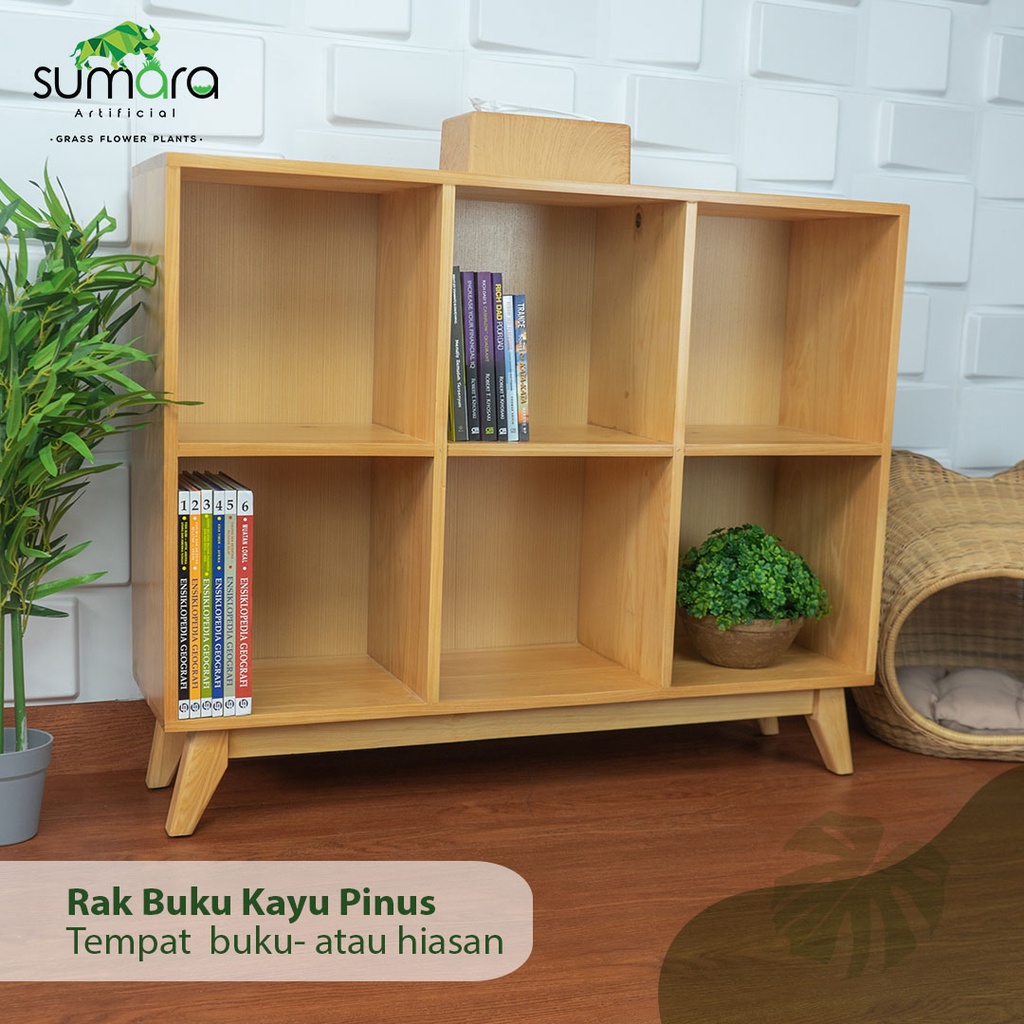 Jual Rak Buku Kayu Pinus 3x2 | Shopee Indonesia