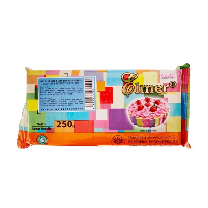 Jual Elmer Chocolate Compound Tropical Rhapsody Blueberry 250 gram ...