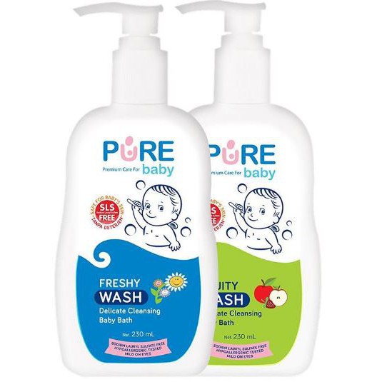 Jual Pure Baby Wash / Sabun Mandi Bayi (Ready Varian Ukuran dan Aroma ...