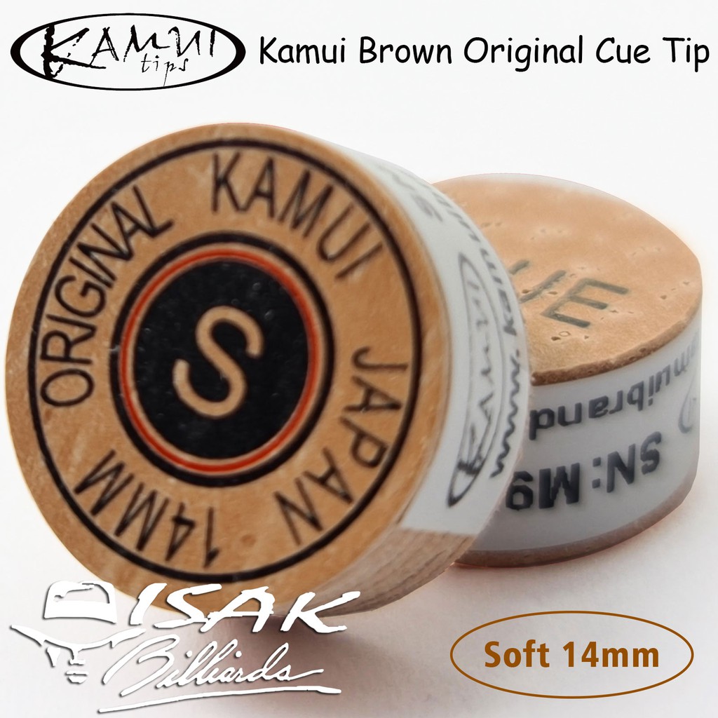 Jual Kamui Brown Original S Soft Cue Tip - Billiard Stick Biliar ...