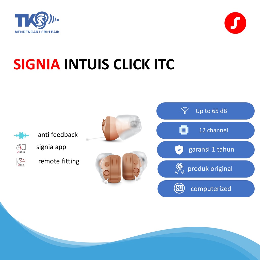 Jual Alat Bantu Dengar Signia Intuis 3 ITC | Shopee Indonesia