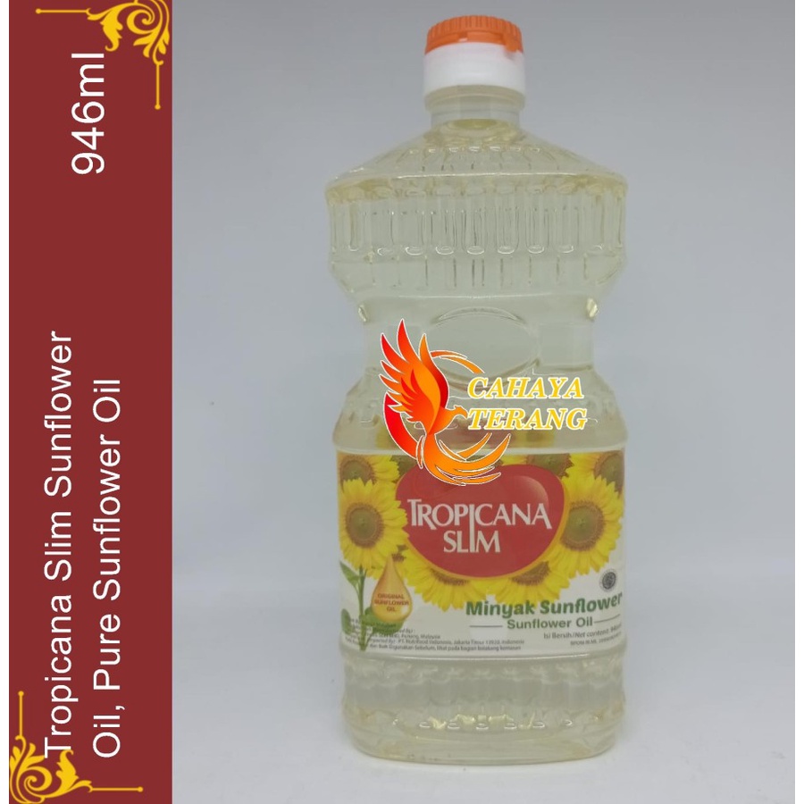 Jual Tropicana Slim Sunflower Oil Minyak Biji Bunga Matahari 946ml ...