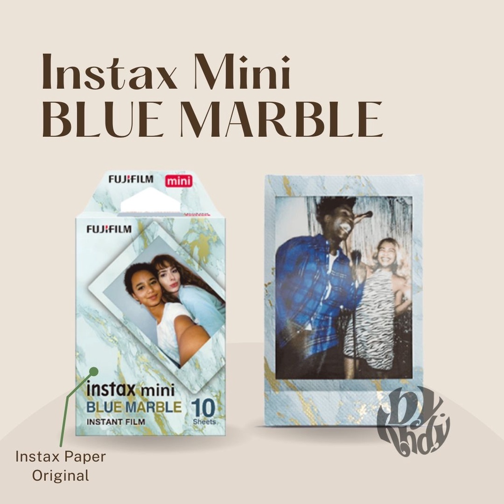 Jual Instax Mini Printing Polaroid BLUE MARBLE (Instax Paper Original ...