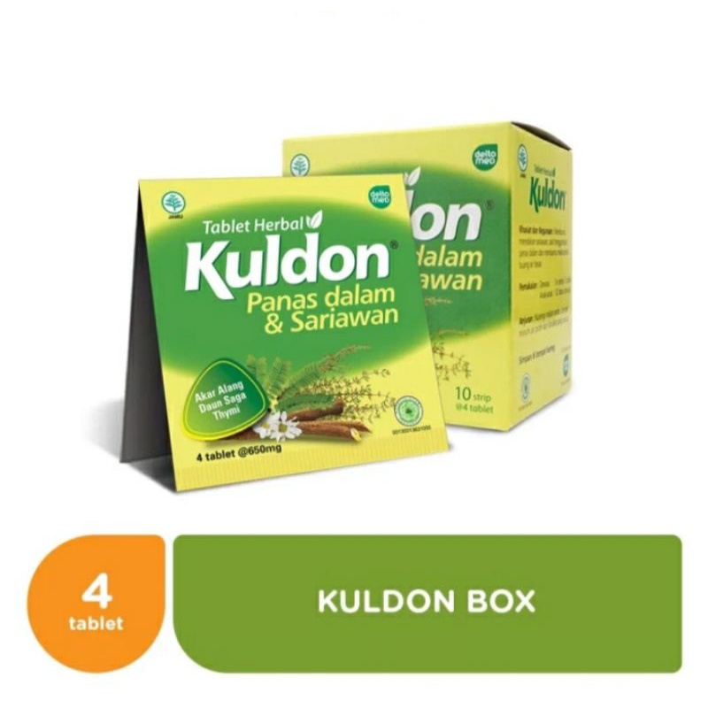 Jual Kuldon tablet herbal box isi 10 strip - mengatasi panas dalam dan ...