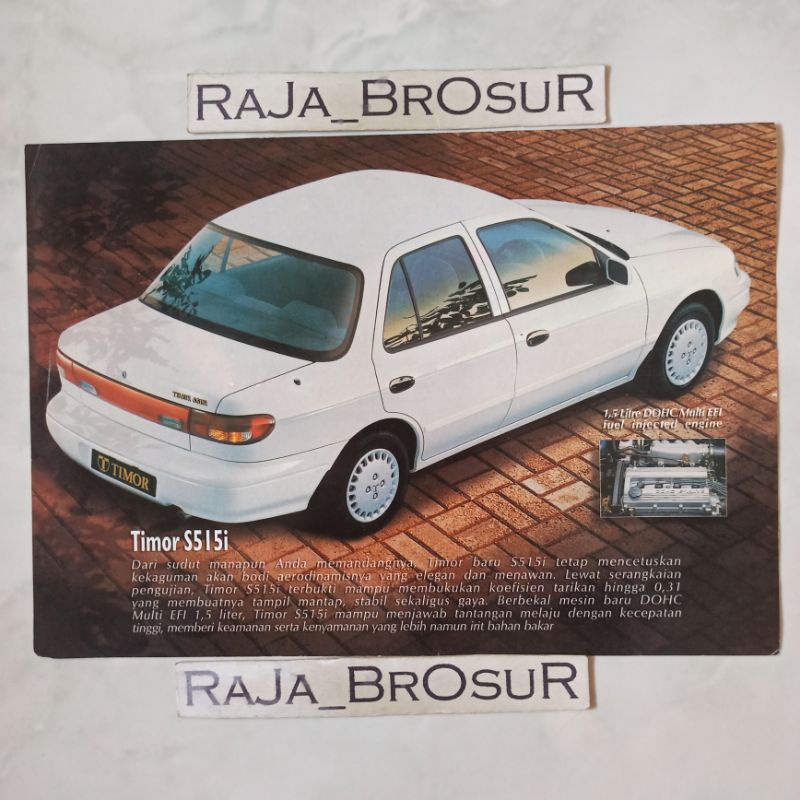 Jual Poster brosur katalog flyer jadul lawas Timor S515/Timor S515I ...