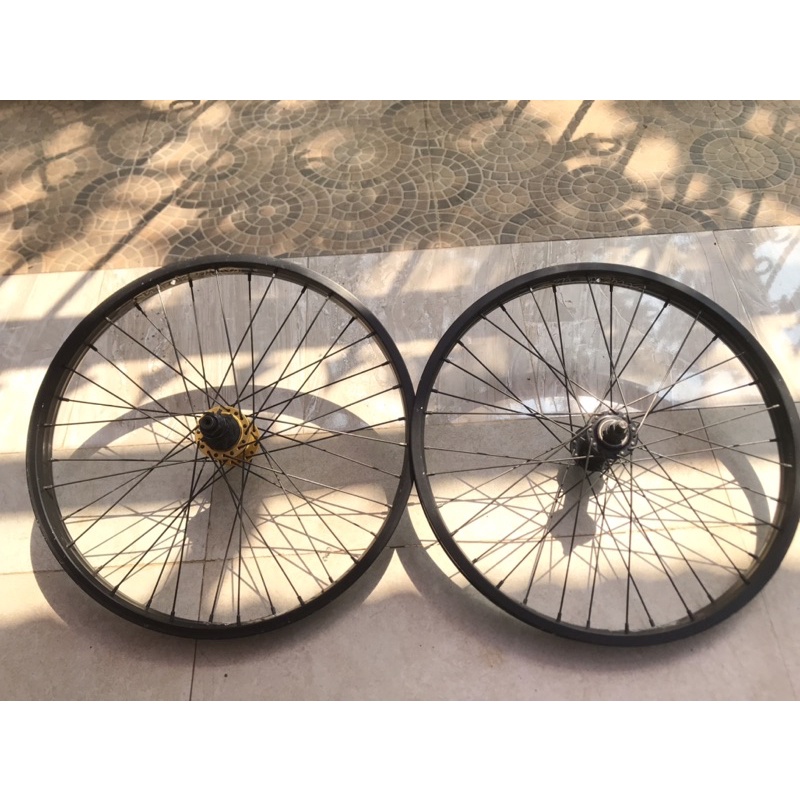 Jual Parts wheelset velg/rims BMX Alexrims supra dome double wall ...
