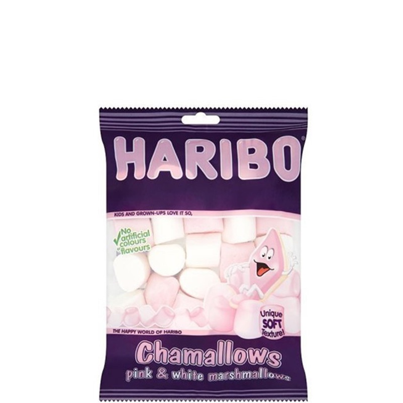 Jual Haribo Permen Chamallows Pink White Marshmallows 150 gr | Shopee ...