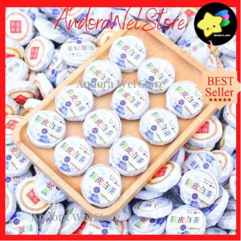 Jual Chinese Tea White Tea Kulit Jeruk Chen Pi Bai Cha Herbal Tea Teh ...