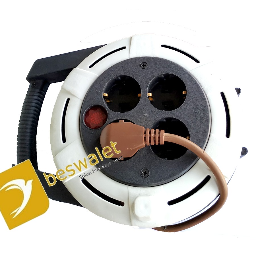 Jual kabel roll cable box SNI panjang 5 Meter dengan 4 lubang colokan ...