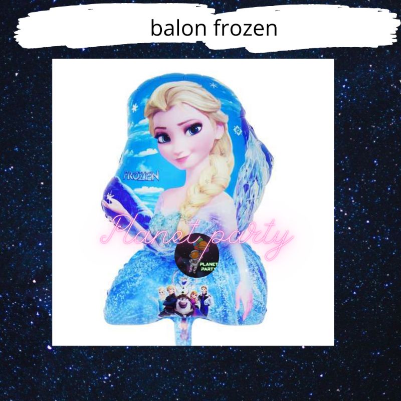 Jual balon foil karakter elsa frozen balon gas | Shopee Indonesia